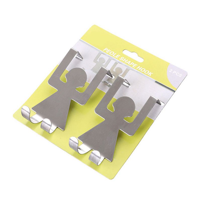 2Pcs/set Stainless Steel Lovers Shaped For Hooks K... – Vicedeal