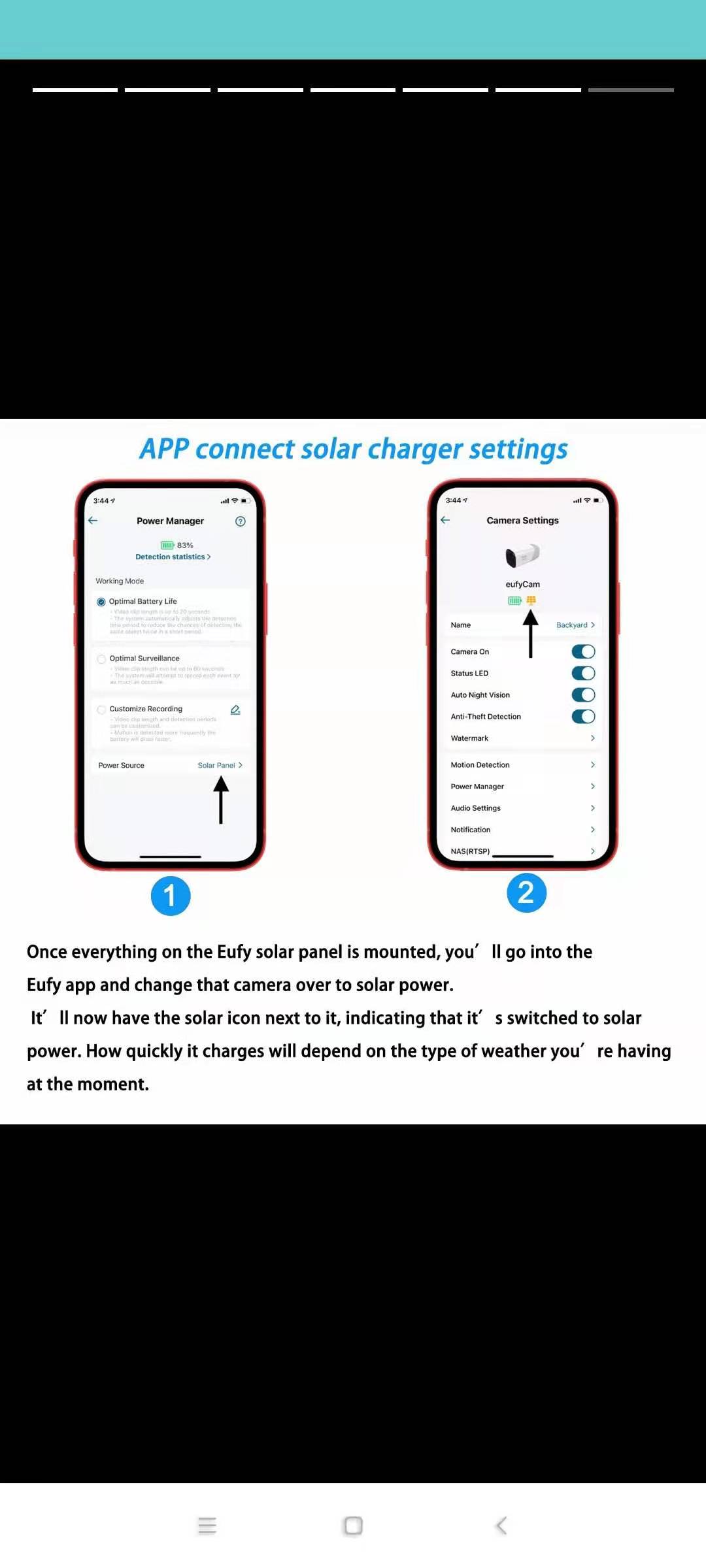 6w Solar Panel for eufyCam 2C/2C Pro/E/2 Pro/SoloC... – Grandado