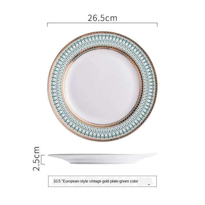 Phnom Penh British Style Ceramic Plate Dinner Plat... – Grandado