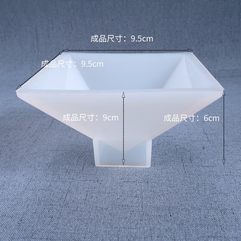 Large Pyramid Shape Diy Silicone Clay Molds Making... – Grandado