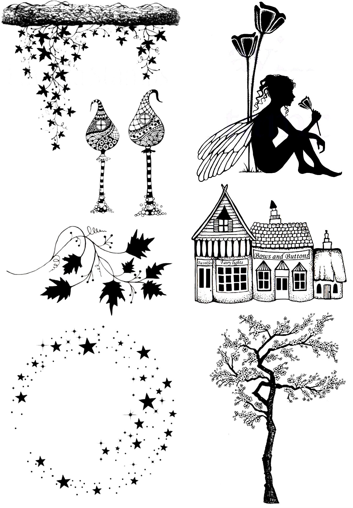 Castle Fairy Tree Clear Stamps for DIY Scrapbookin... – Vicedeal