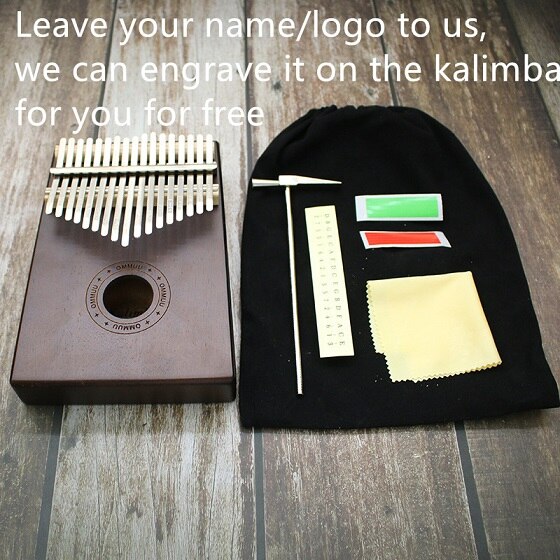 17 Key Kalimba Mbira Calimba African solid Mahogan... – Grandado