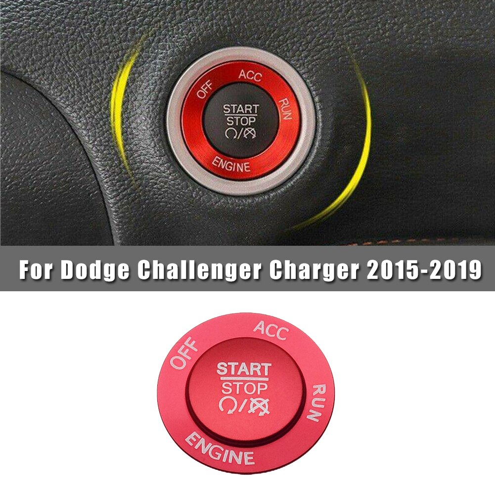 2pcs Red Aluminum Start Stop Button Cover Trim Eng... – Grandado