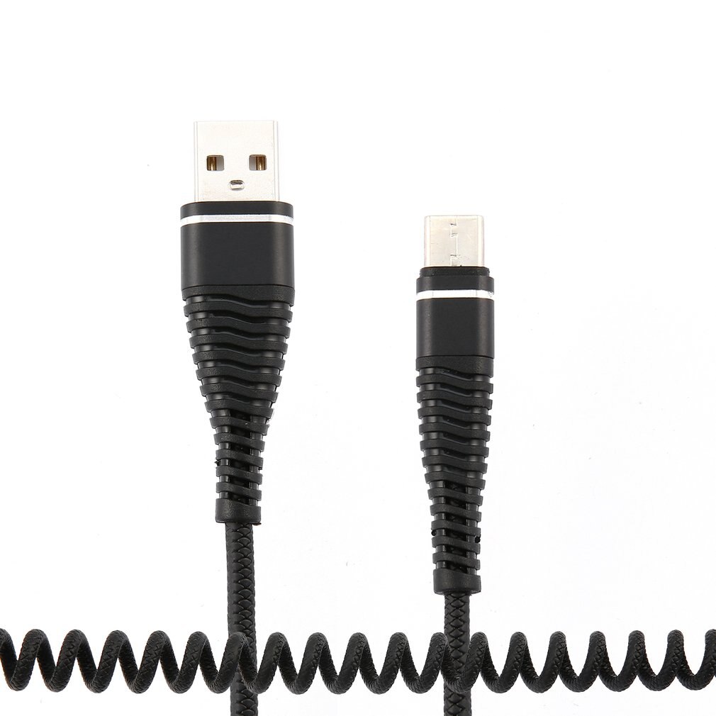 USB-C Type C Cable Coiled Spring Spiral Type-C Mal... – Vicedeal