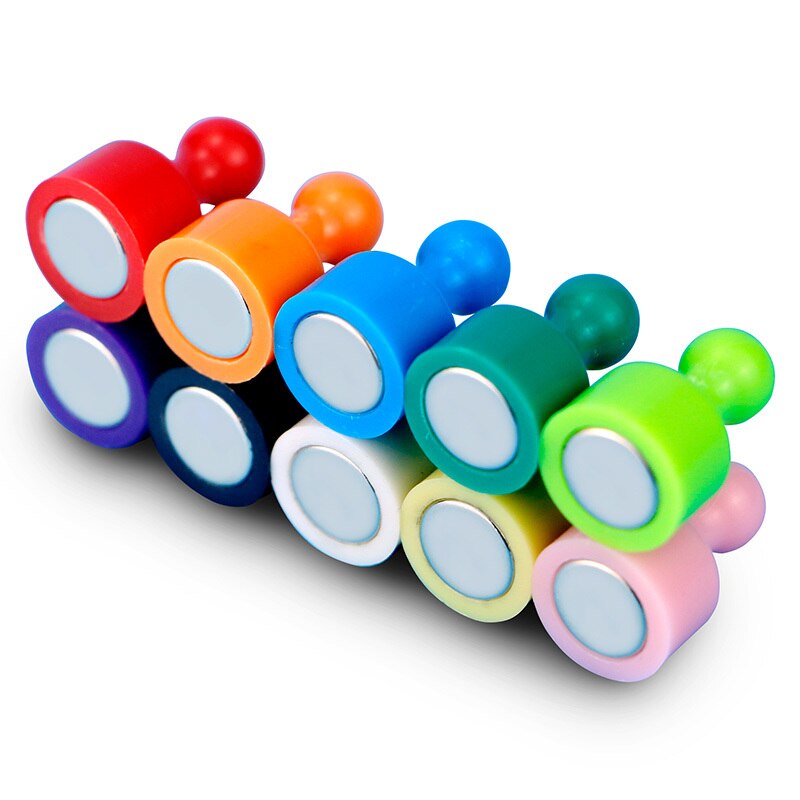 1pack=10pcs Colored Strong Magnets Noticeboard Thu... – Grandado