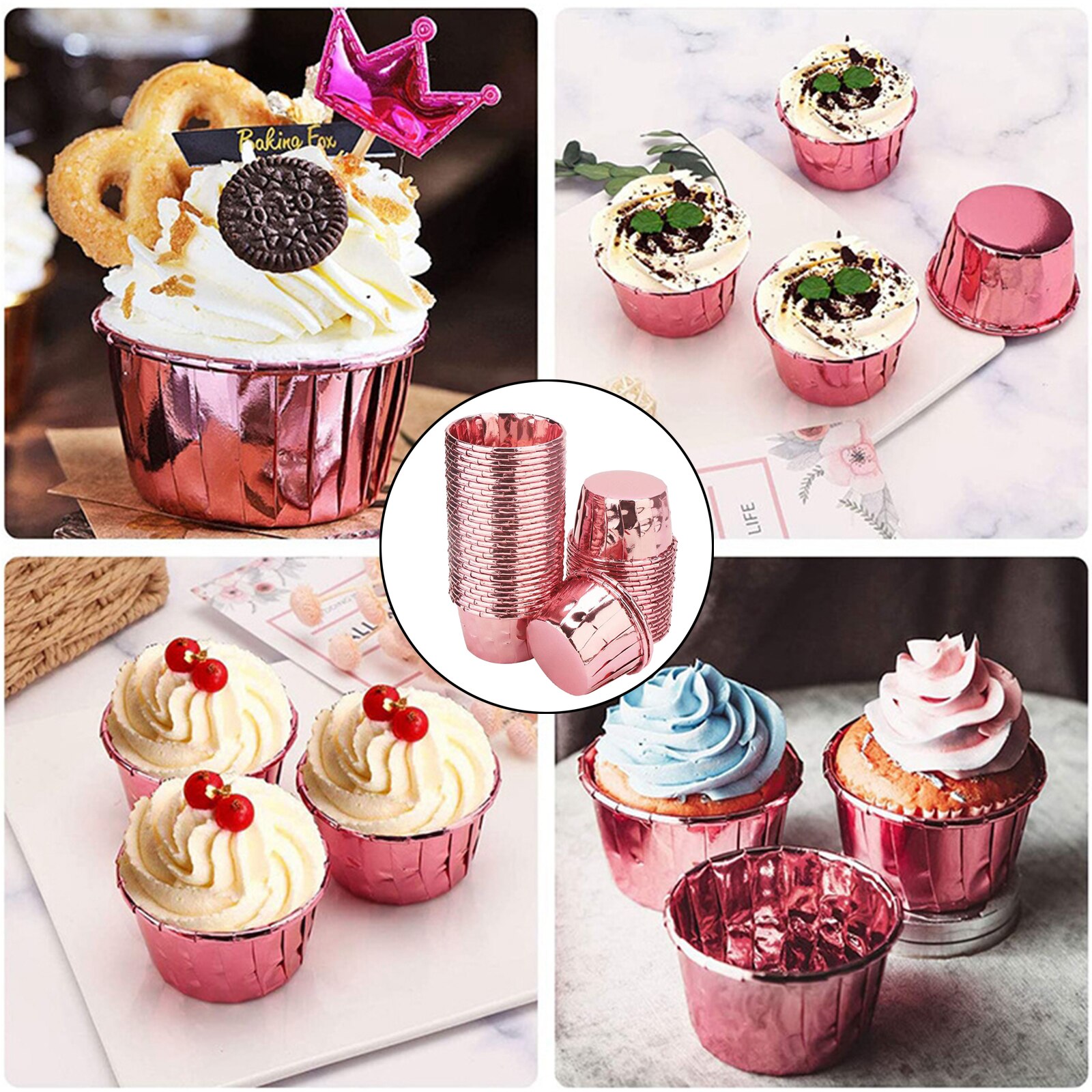 Verjaardagsfeestje 50 Stks/pak Muffin Cupcake Line... – Grandado