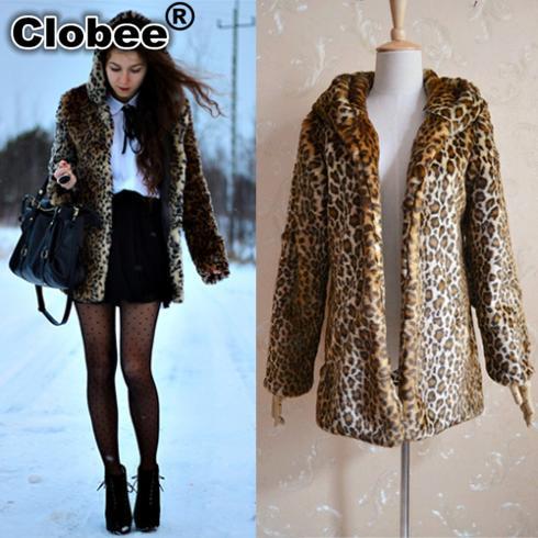 artificial fur coat Leopard 2022 Winter Women Faux... – Grandado