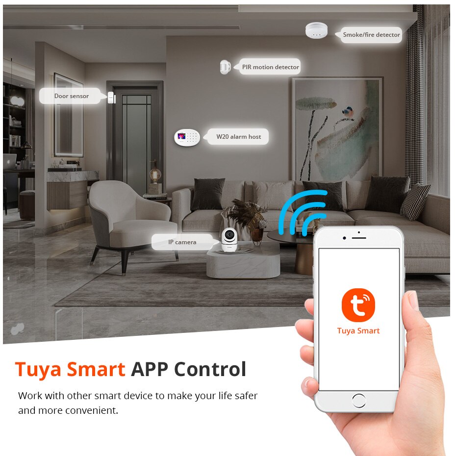 FUERS W204 DIY 4G GSM WIFI Tuya Smart Home Alarm s... – Grandado FUERS W204 DIY 4G GSM WIFI Tuya Smart Home Alarm s... – Grandado