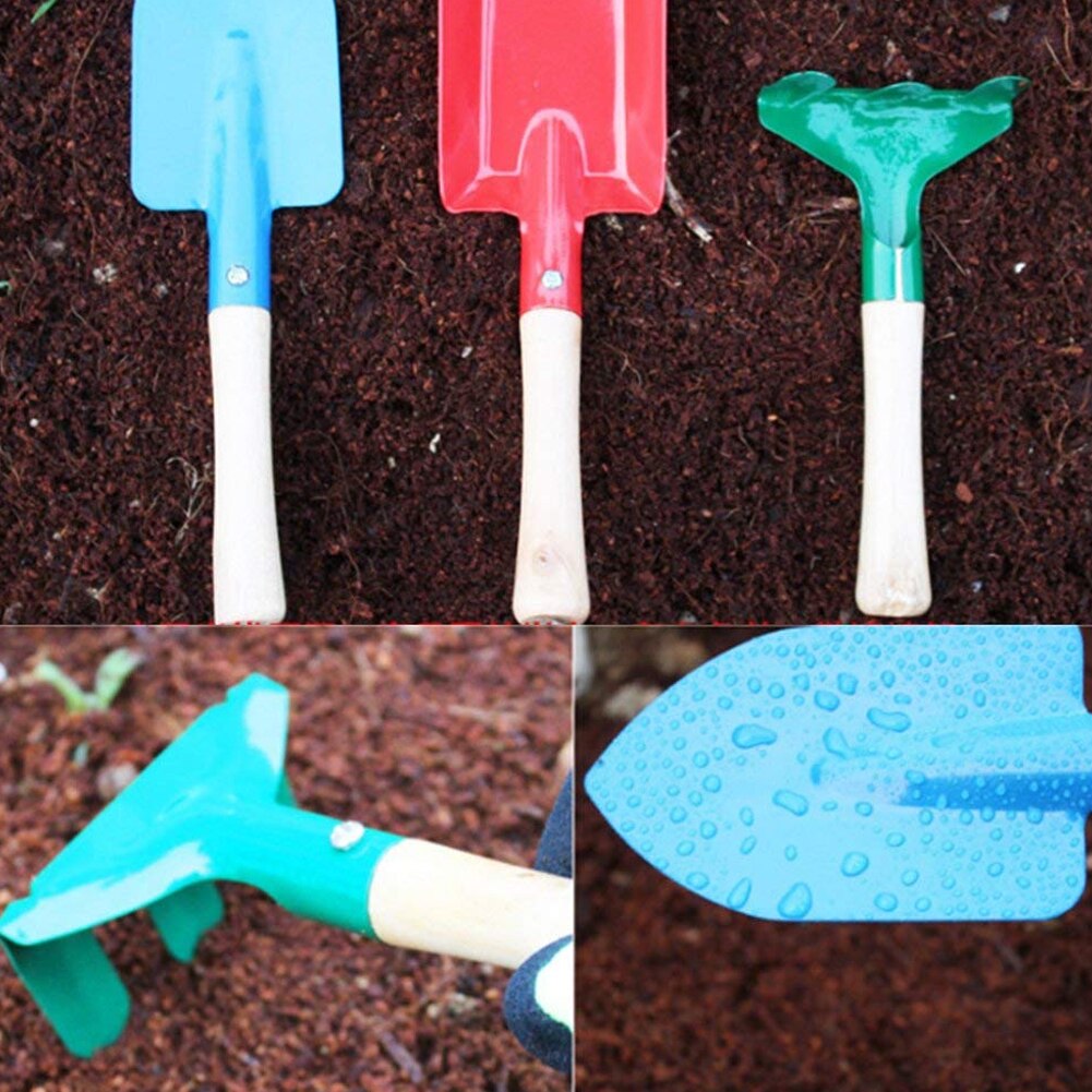 3PCS Children Mini Home Garden Tools Set Trowel Ra... – Grandado