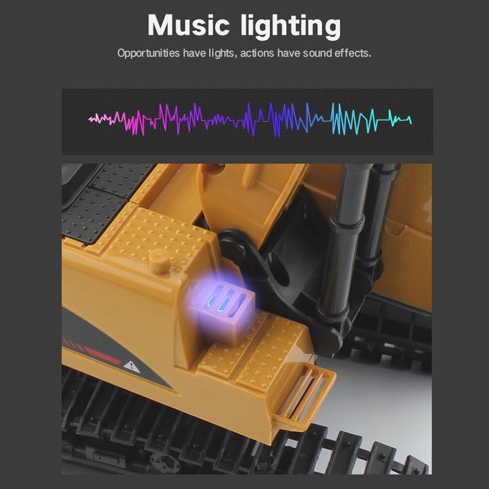 RC Trucks Mini buldózer con control remoto 1:24 5C... – Grandado