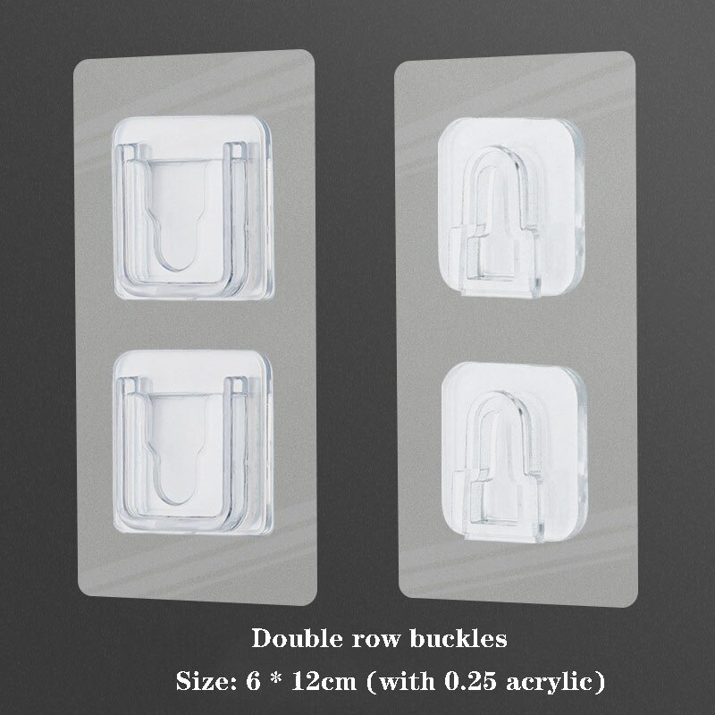 Adhesive Wall Hooks Strip holder seamless pin-and-... – Vicedeal