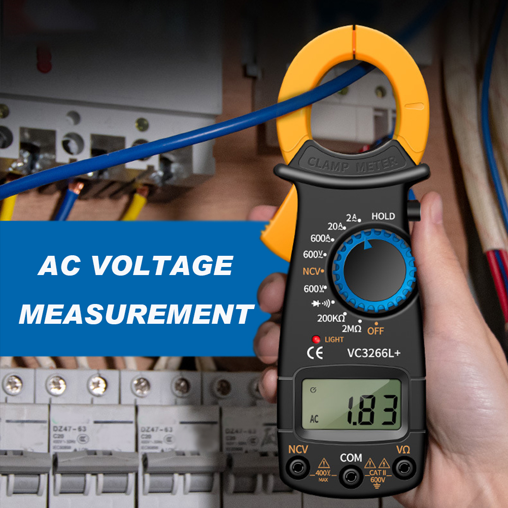 Digital Clamp Meter Multimeter Ammeter Handheld Ac... – Grandado