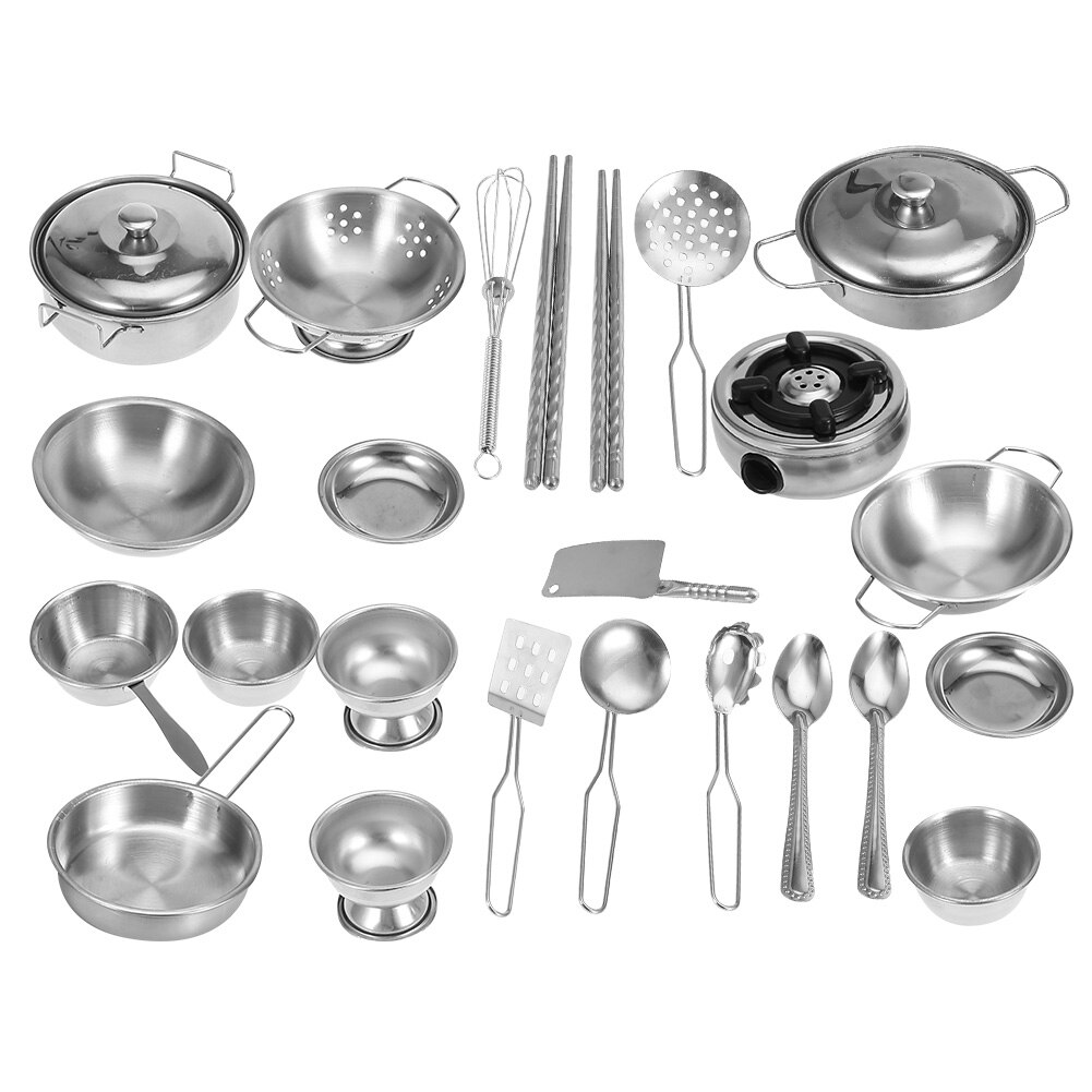 16/18/25Pcs Stainless Steel Miniature Cooking Set ... – Grandado