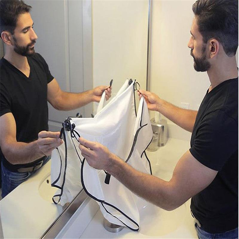 Pongee Beard Grooming Shave Apron Bib Trimmer Clea... – Grandado