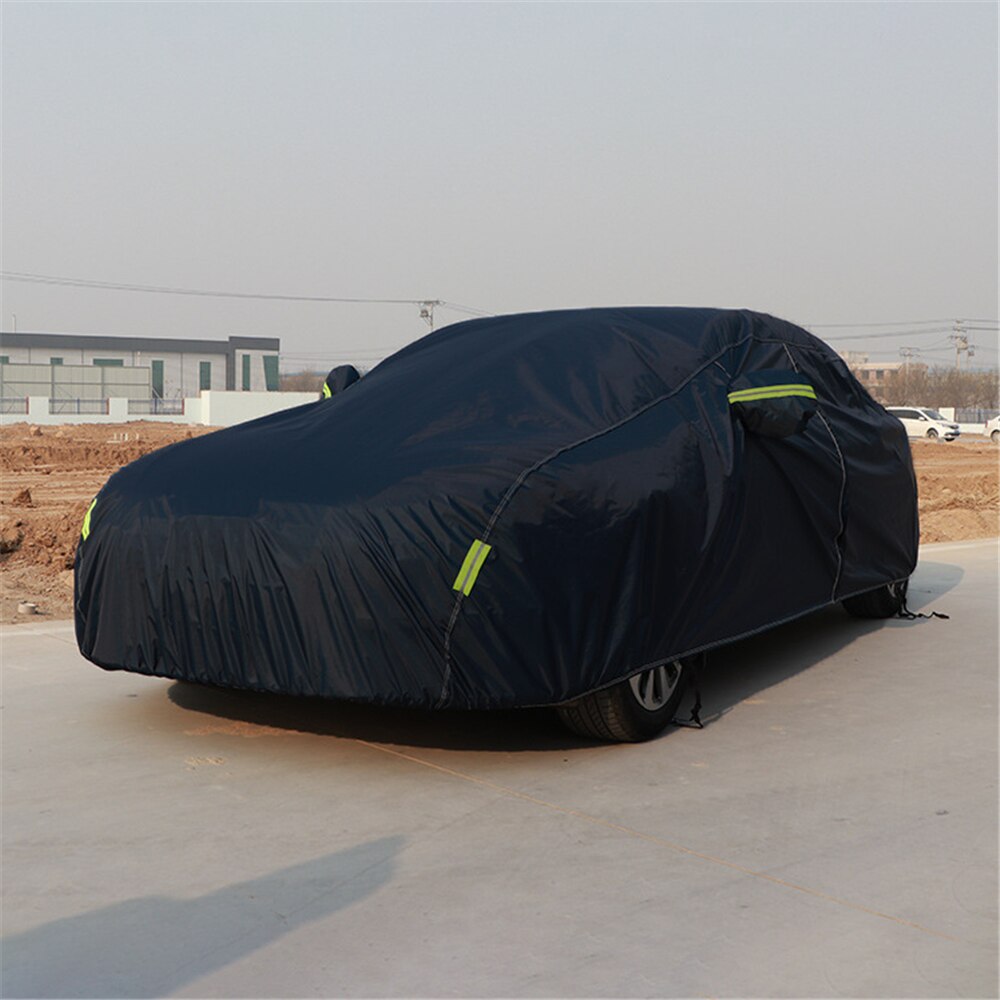 210T Polyester Blauw Full Car Cover Outdoor Sneeuw... – Grandado
