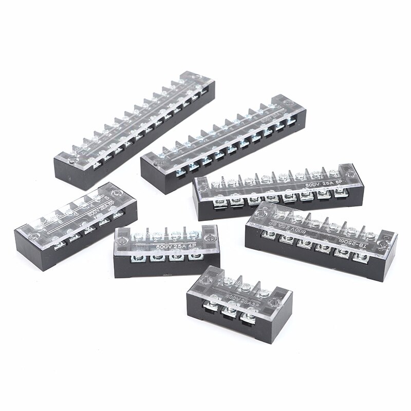 1Pcs Dual Row Screw Terminal Block Strip 600V 25A ... – Grandado