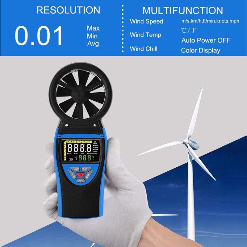 BT-8805 Digital Anemometer Wind Speed Meter Gauge ... – Grandado