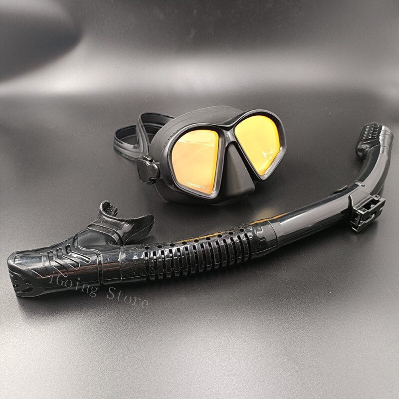 Mirror Low Volume Scuba Diving Mask And Snorkel Se... – Grandado