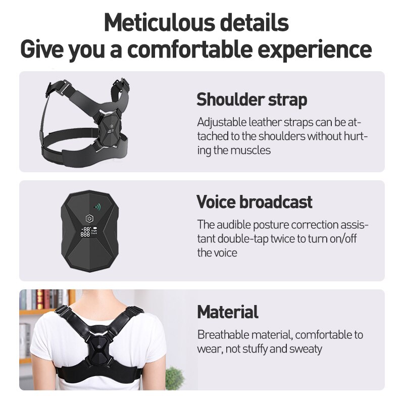 Smart hunchback correction device, voice vibration... – Grandado