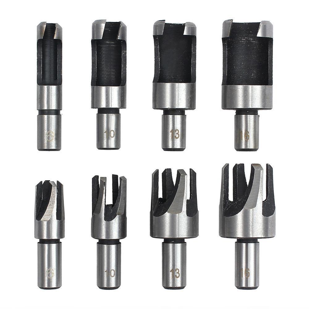 8Pcs 5/8 "1/2" 3/8 "1/4" carbon steel wood plug ho... – Vicedeal