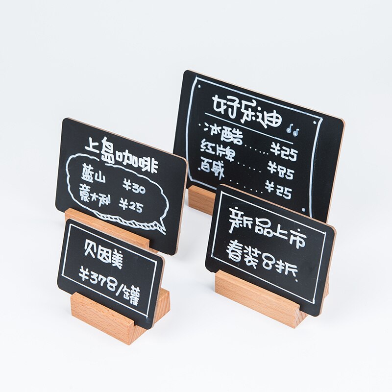 Wooden Blackboard Shop Handwritten Price Display V... – Grandado