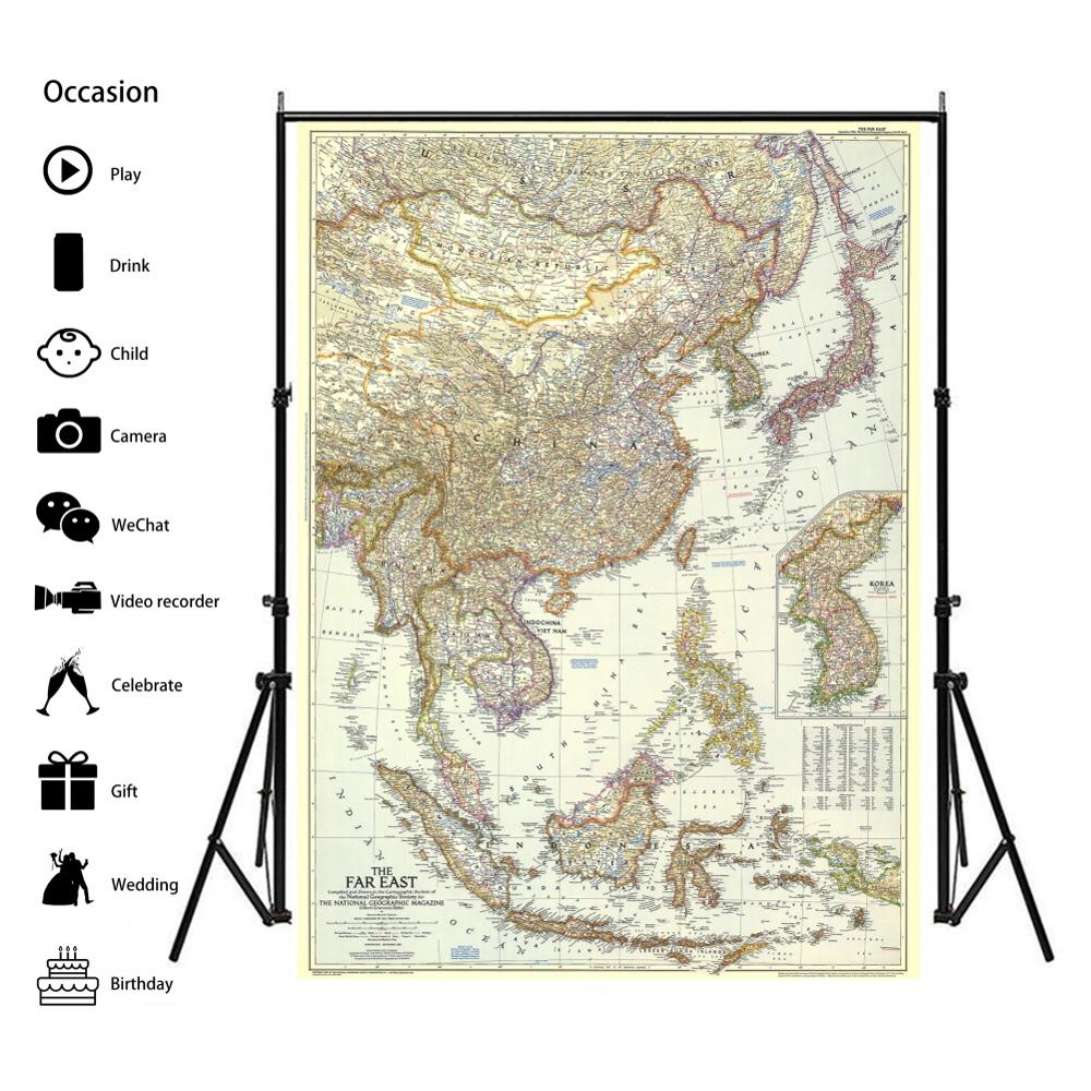 1952 Edition Non-woven Vinyl Spray Painting Maps o... – Vicedeal