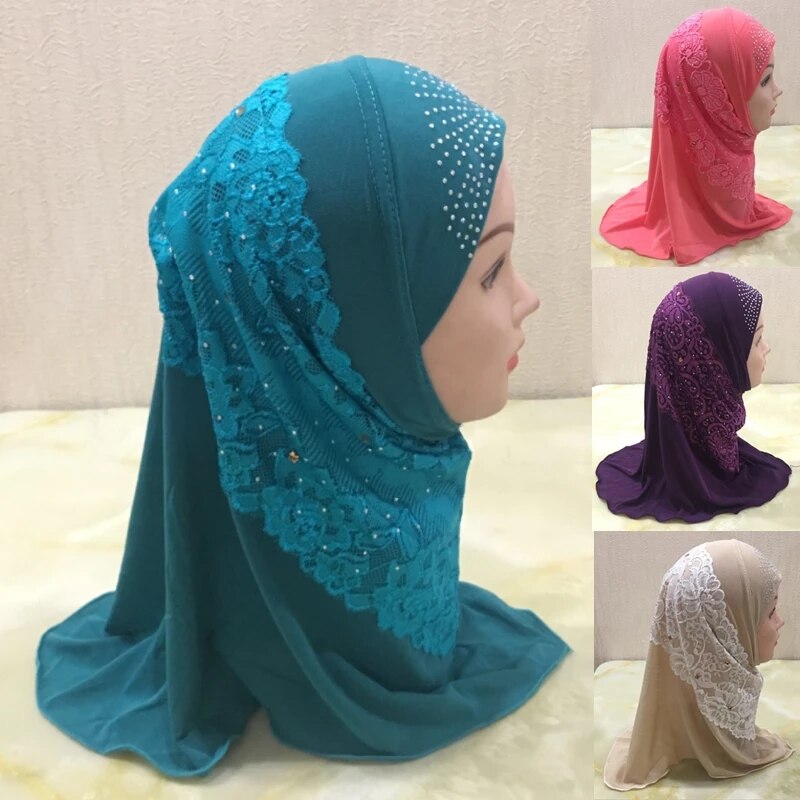 10pcs/lot Girls Instant Scarf Hijab Islamic, Musli... – Grandado