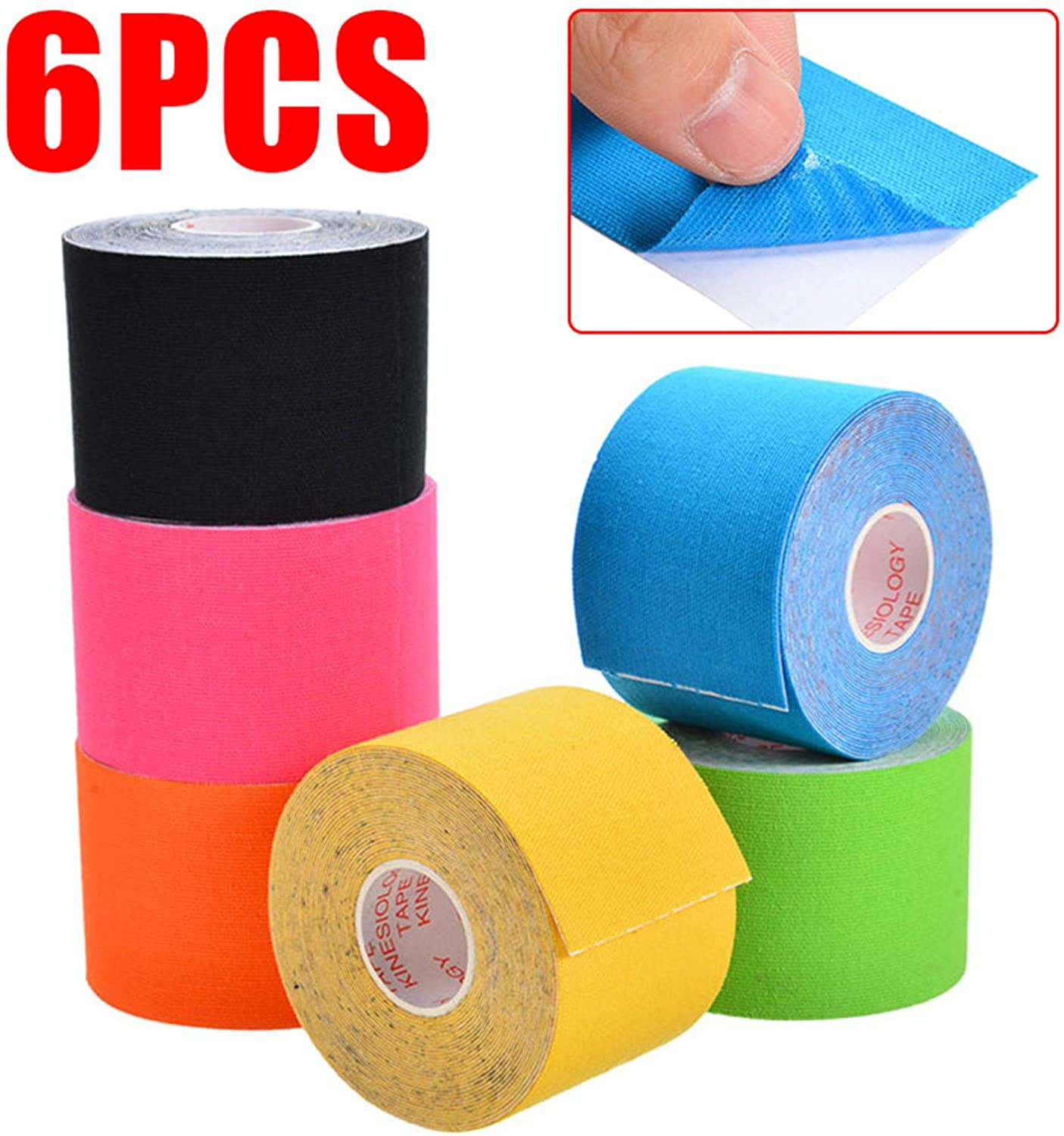 6 Stks/set Spier Pijnbestrijding Kinesiologie Tape... – Vicedeal