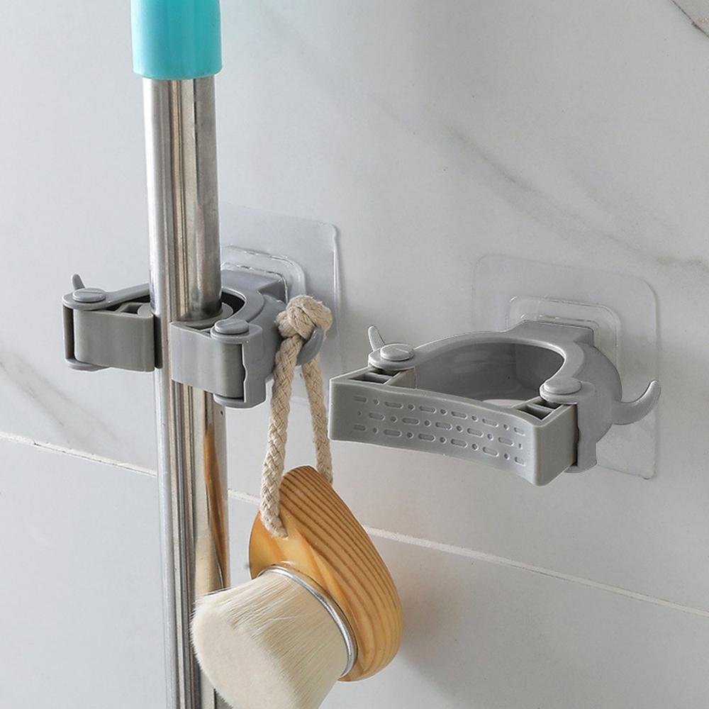 Wall Mounted Mop Holder Brush Broom Hanger Storage... – Vicedeal