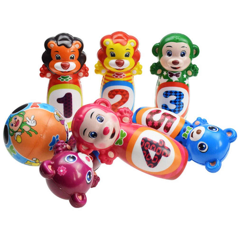 1 Set Children Bowling Toy Learning English Number... – Vicedeal