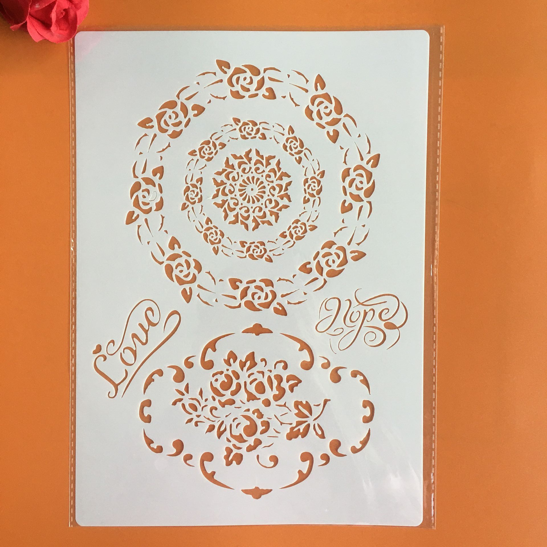 A4 29 *21cm DIY Stencils Wall Painting Scrapbook C... – Grandado