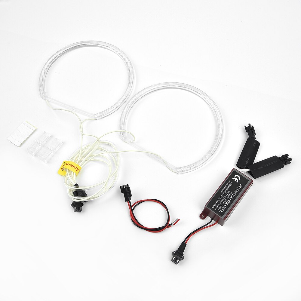 Auto Angel Eye Ring 4Pcs White Halo Rings Waterpro... – Grandado