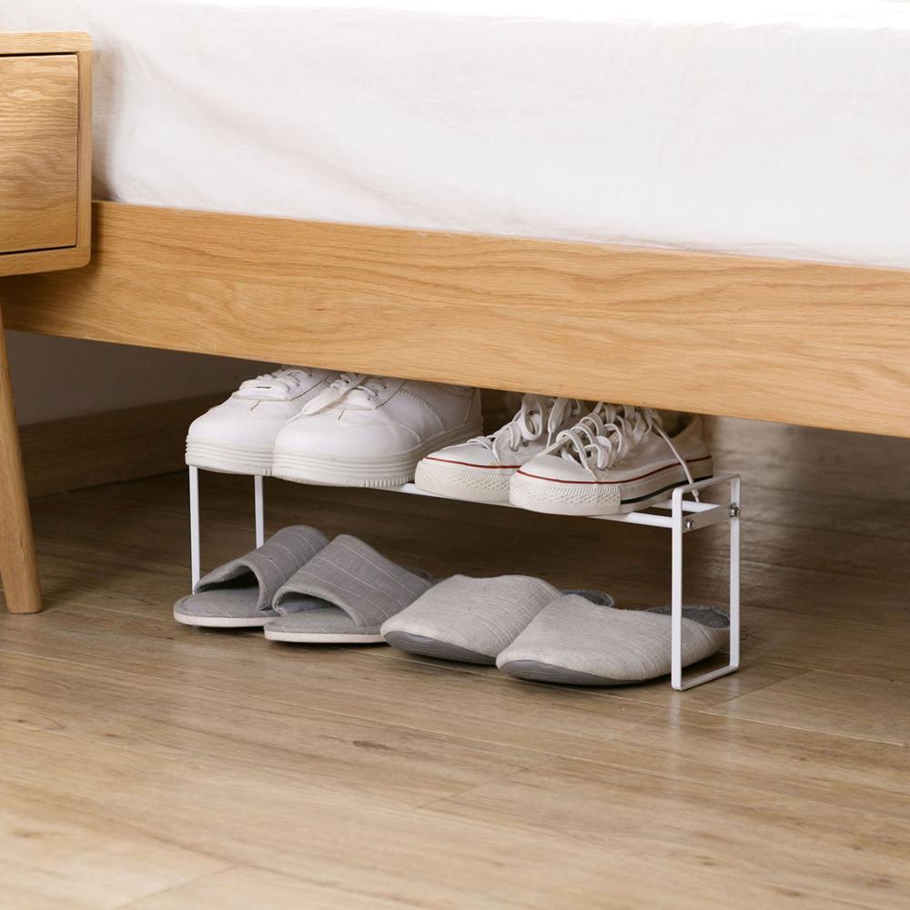 OTHERHOUSE Iron Double Layer Shoe Rack Storage She... – Grandado