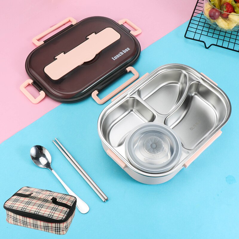 1300ml Stainless Steel 304 Lunch Box With Soup Bow... – Vicedeal