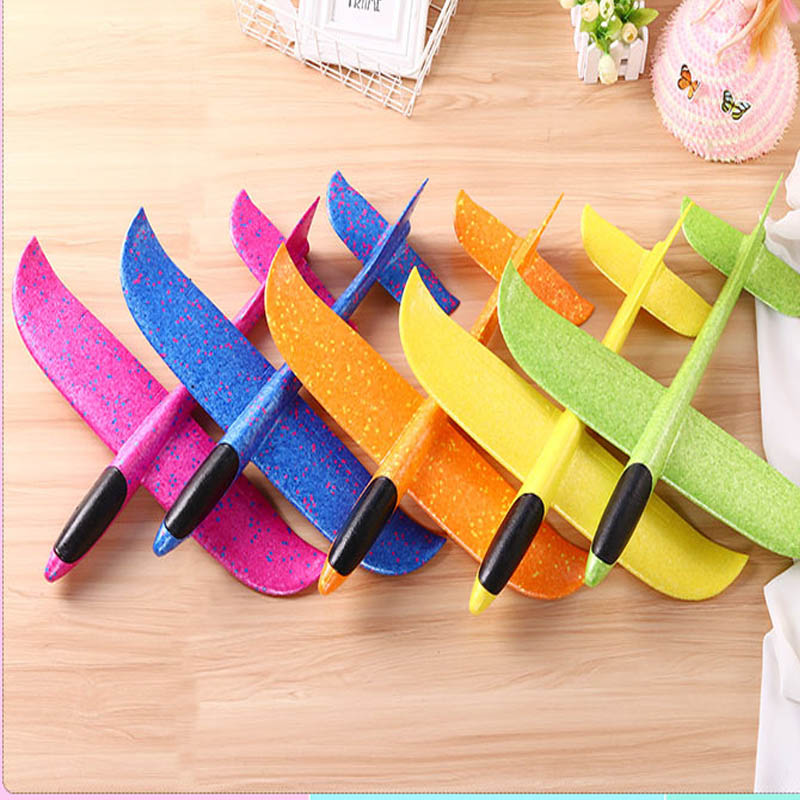 35cm DIY Kids Toys Hand Throw Flying Glider Planes... – Grandado