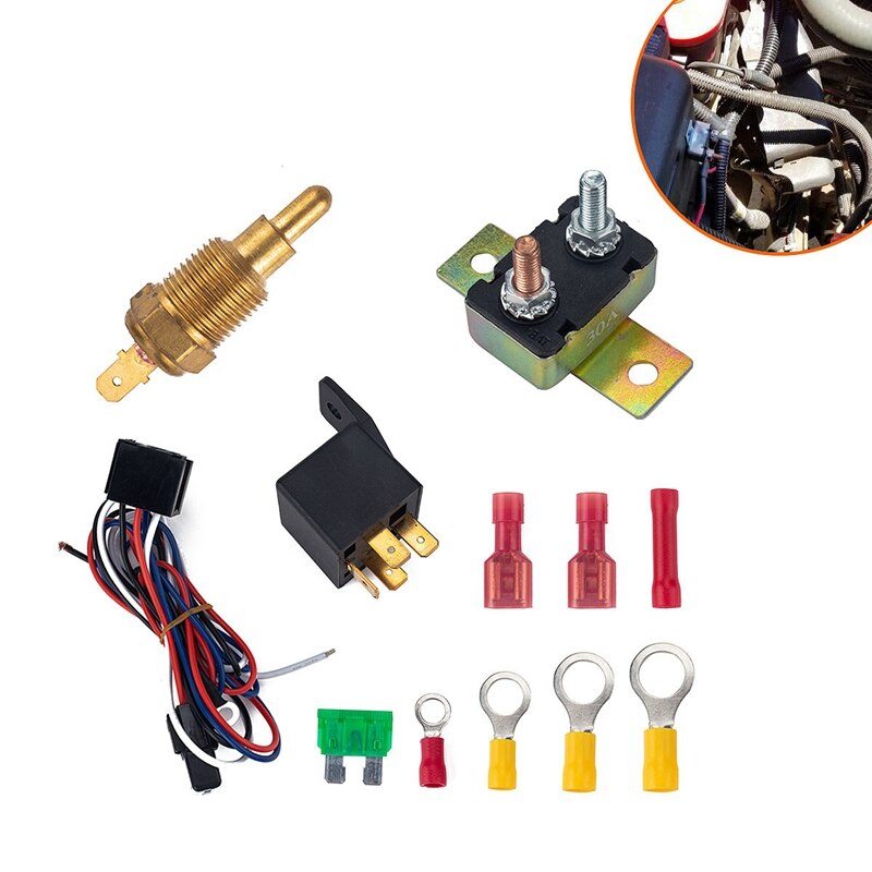 Car Engine Cooling Fan Thermostat Temp Switch Sens... – Vicedeal