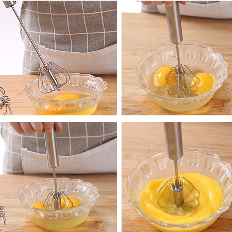 1pcs Stainless Steel Egg Beater Manual Press Eggbe... – Vicedeal