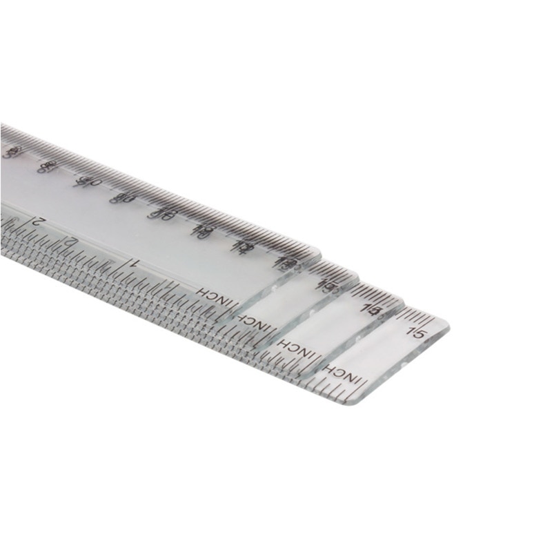 15 Transparent Straight Ruler Students Stationery ... – Grandado