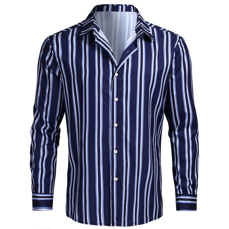 Mannen Casual Lange Mouw Stijl Slim Fit 3D Afdrukk... – Vicedeal