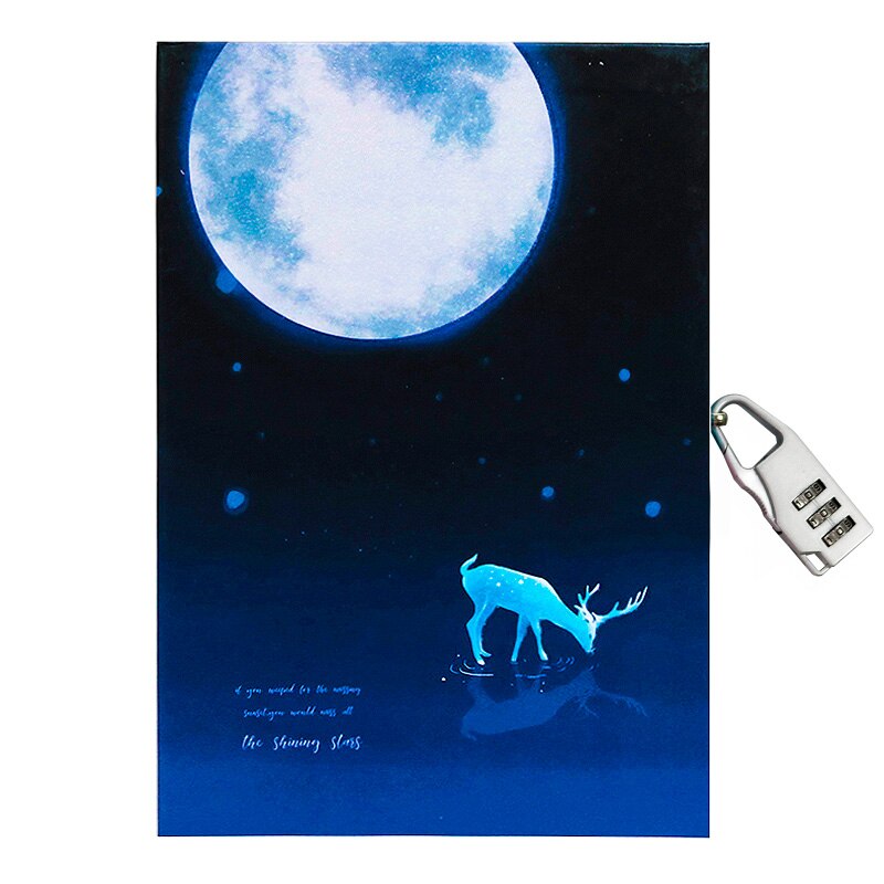 luminous Lock Book Password Diary Girl Exquisite E... – Grandado