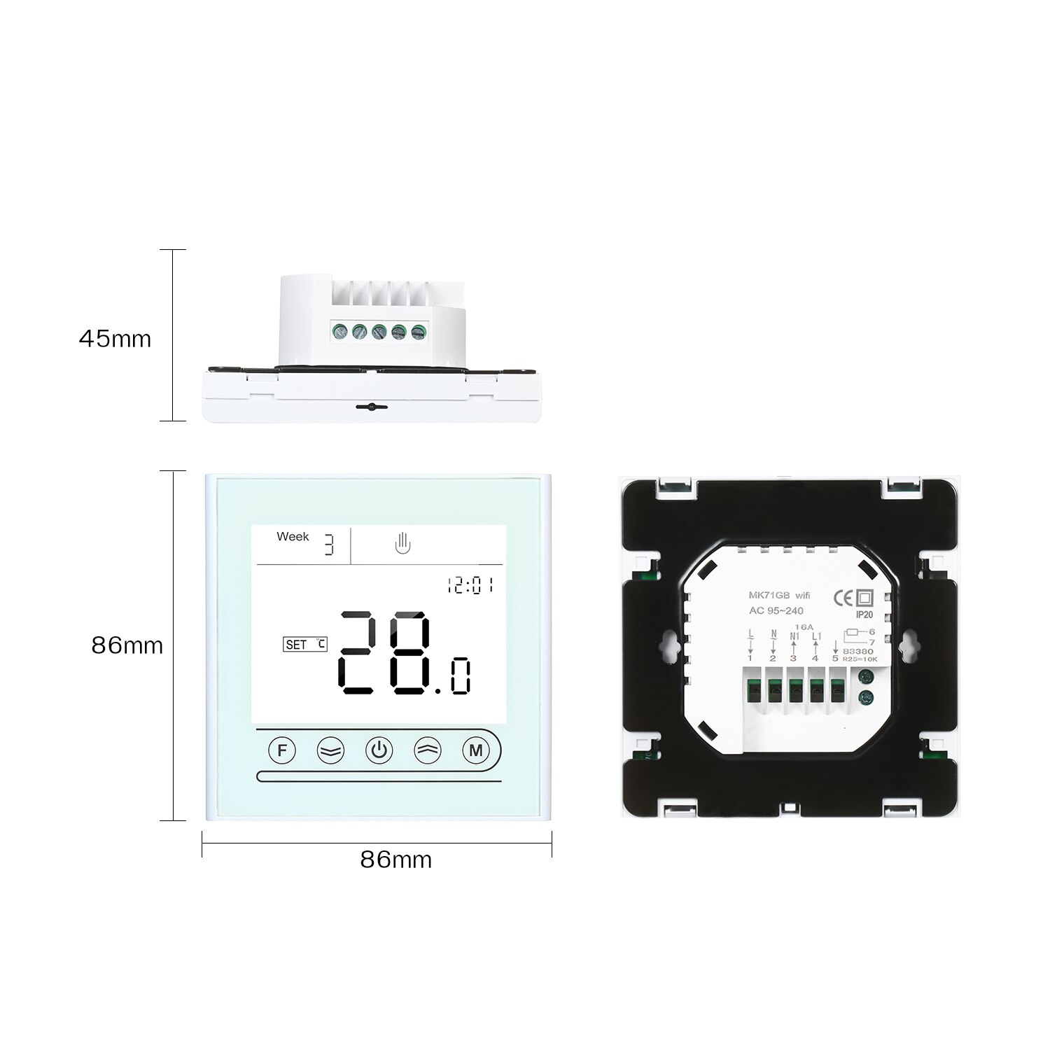 Tuya WiFi Smart Thermostat Programmable Temperatur... – Grandado