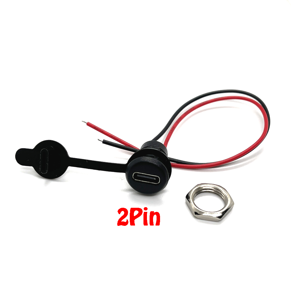 2/6Pin USB Type C Waterproof Connector Type-C With... – Vicedeal