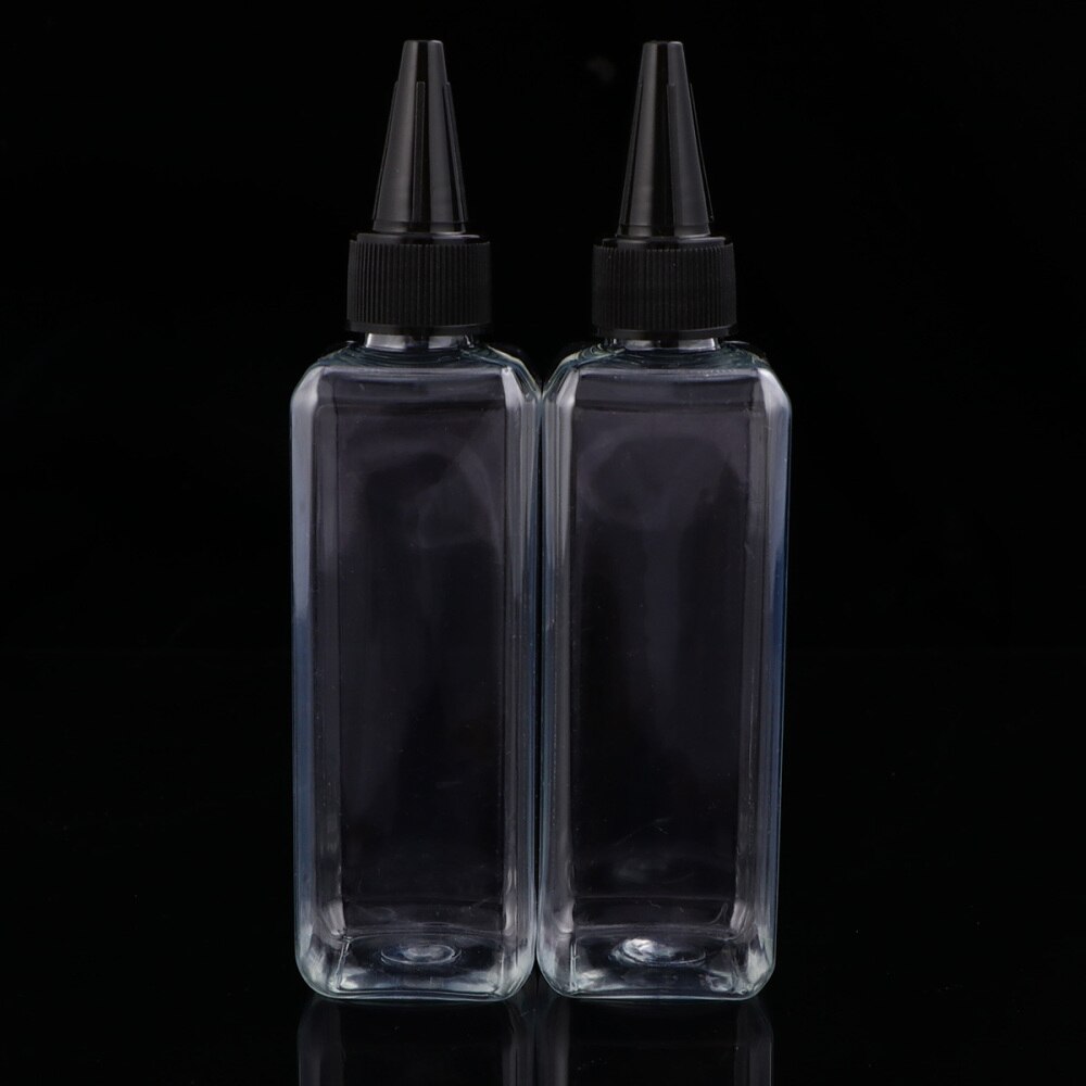 15pcs 100ml Square Hair Dye Bottles Clear Hair Col... – Grandado