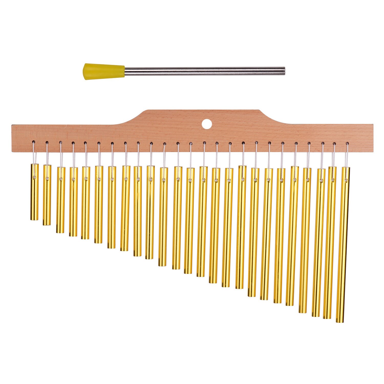 25 Bar Chimes Gold Aluminium Houten Bar – Grandado