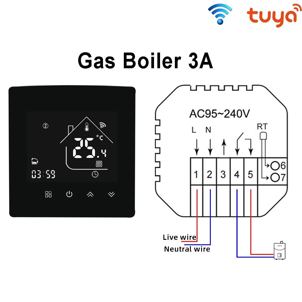 Smart X5H WiFi Thermostat Programmable Temperature... – Grandado