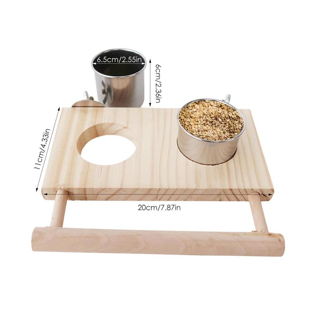 Bird Feeding Cups Hanging Parrot Feeder Water Bowl... – Vicedeal