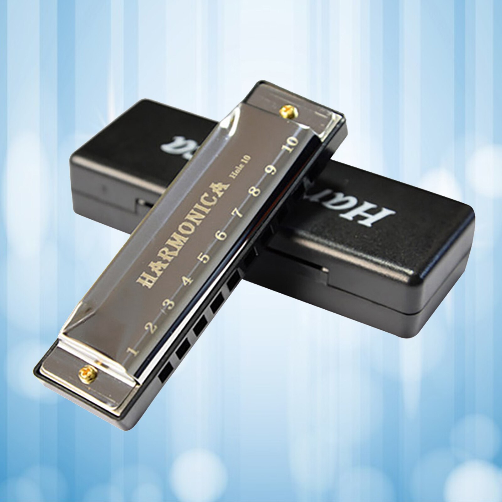 10 Holes Key of C Blues Harmonica Musical Instrume... – Grandado