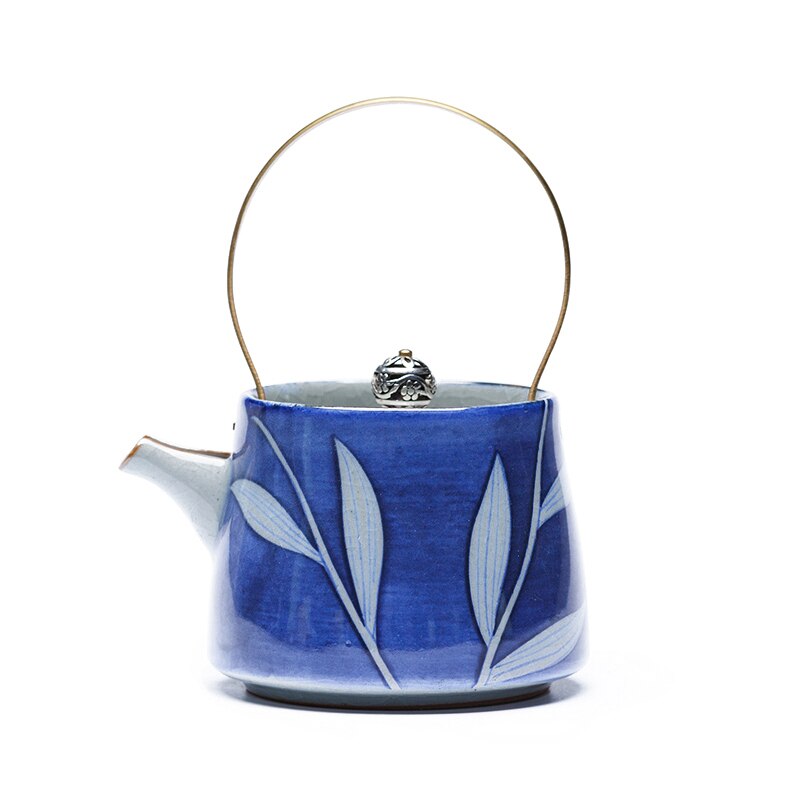 Hand Painted Blue and White Porcelain Art Teapot J... – Vicedeal