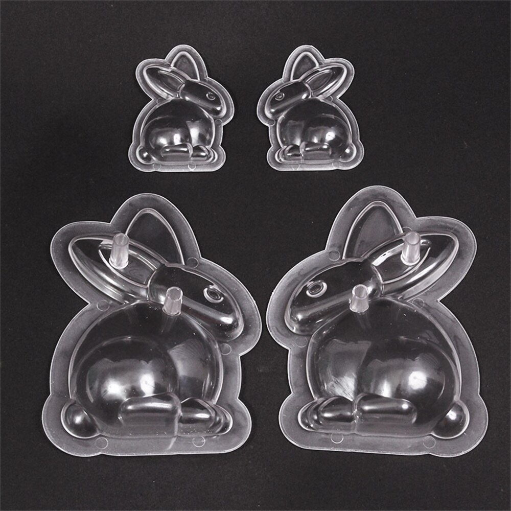 2pcs Easter Bunny Chocolate Mold 3D Polycarbonate ... – Grandado
