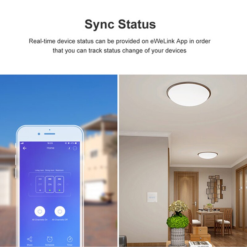 SONOFF T0 US TX Series WiFi Smart switch Home Auto... – Vicedeal
